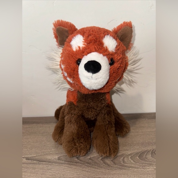 Toys | Red Panda Plush Sitting Brown Soft Furry Stuffed Animal 12 Cute ...
